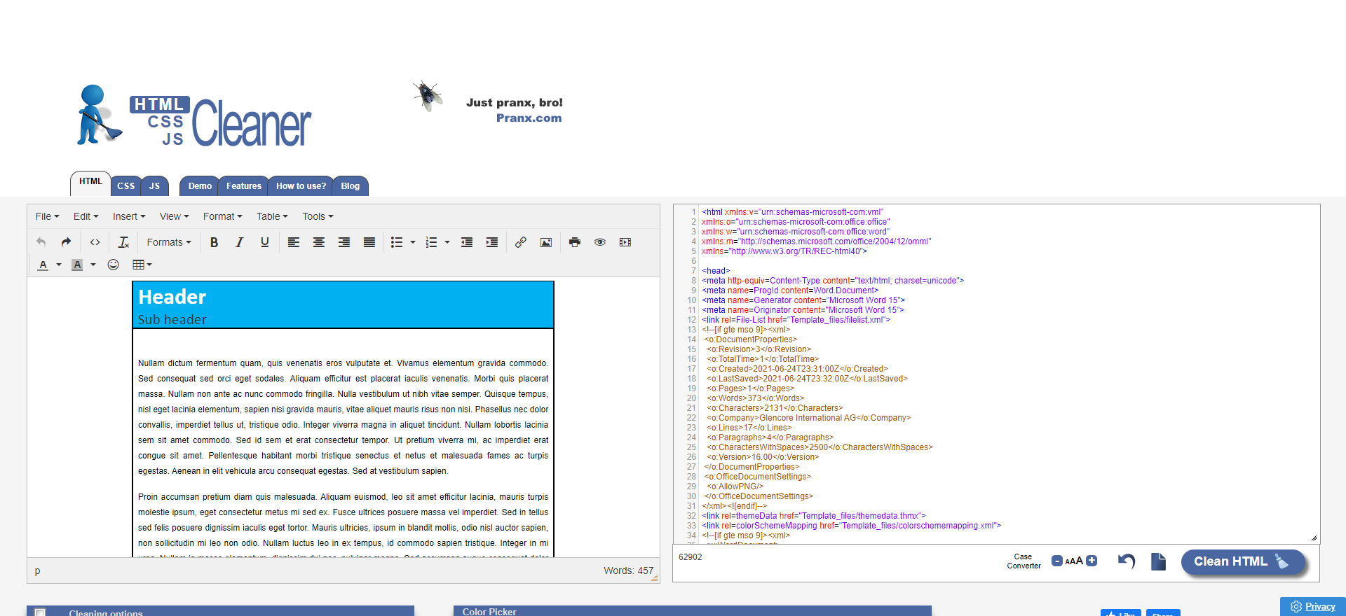 Eliminate Clutter and Clean HTML Fluff in Microsoft Word Generated HTML ...